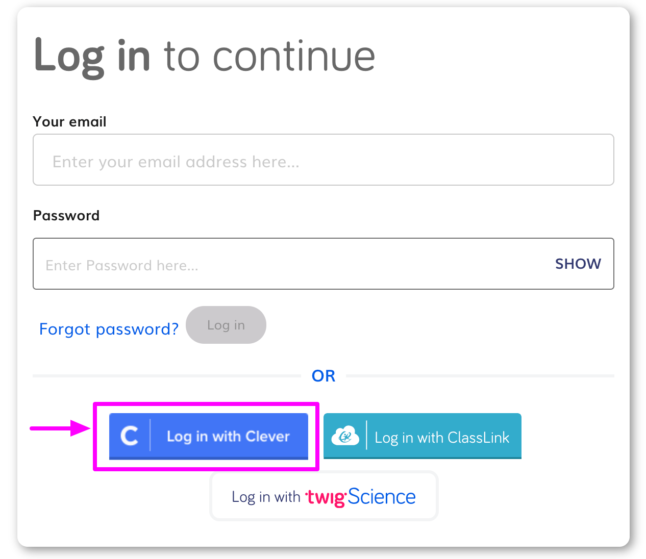 Twig Middle School: Access Twig Science Tools – Imagine Classroom