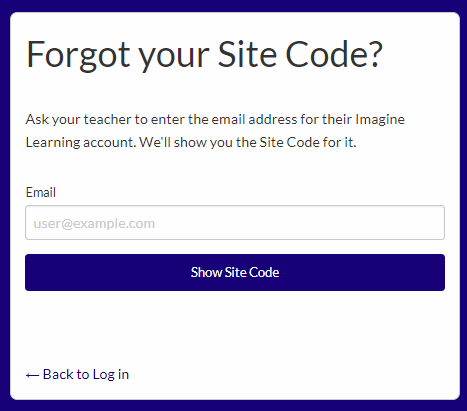Logging in to the Product Portal via the web browser – Imagine Classroom